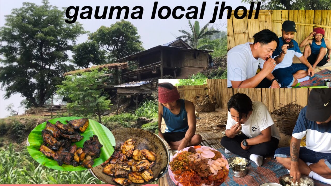 Gauma Local Kukhurako jholl pork Sekuwa Khanuko Majai Beklai Sathiharu ...