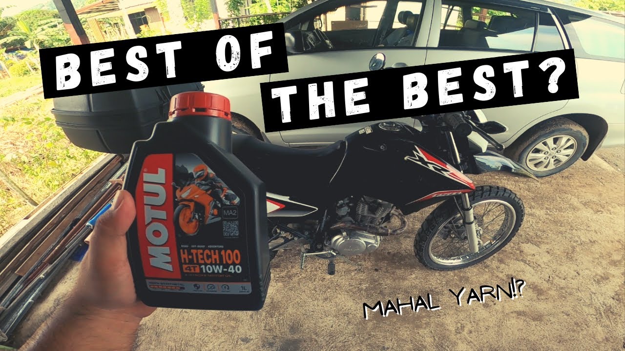 FIRST TIME USING MOTUL ENGINE OIL | H-Tech 100 4T 10W-40 | King Eley TV ...