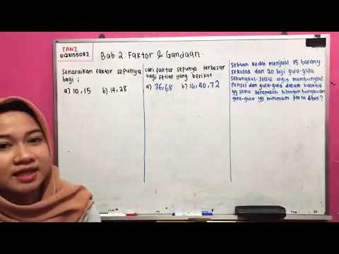 Matematik Tingkatan 1: Faktor dan Gandaan - YouTube