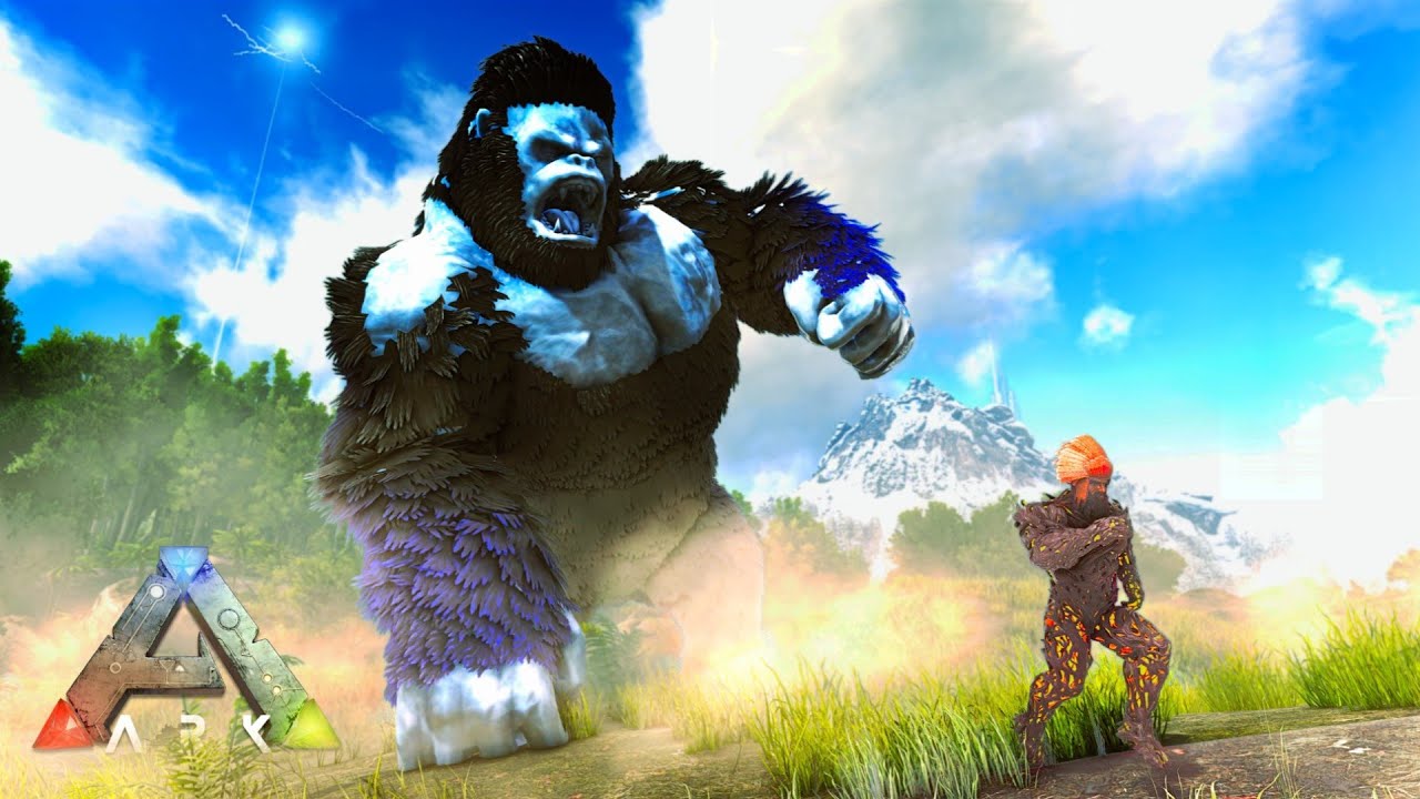 Let's Go! Glacius Megapithecus Boss Battle! ARK: Survival Evolved! ACO ...