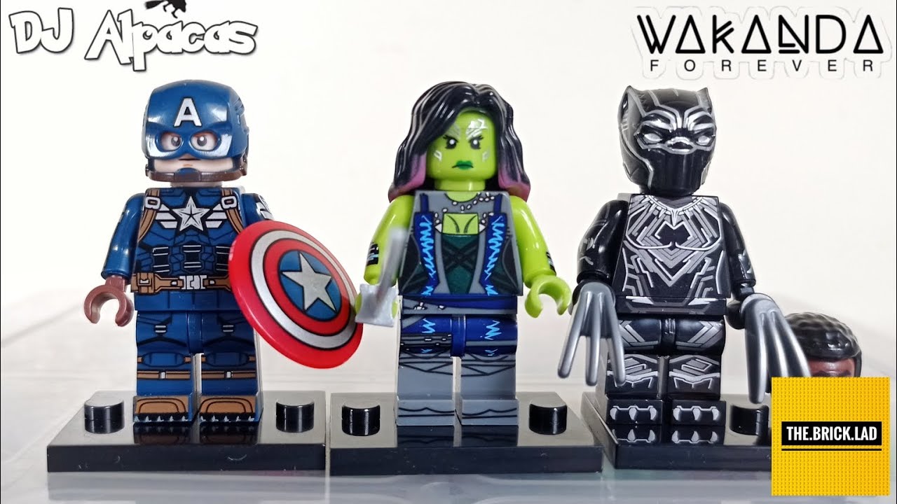 LEGO Black Panther WM789 Captain America XP242 Gamora X1310 #lego # ...