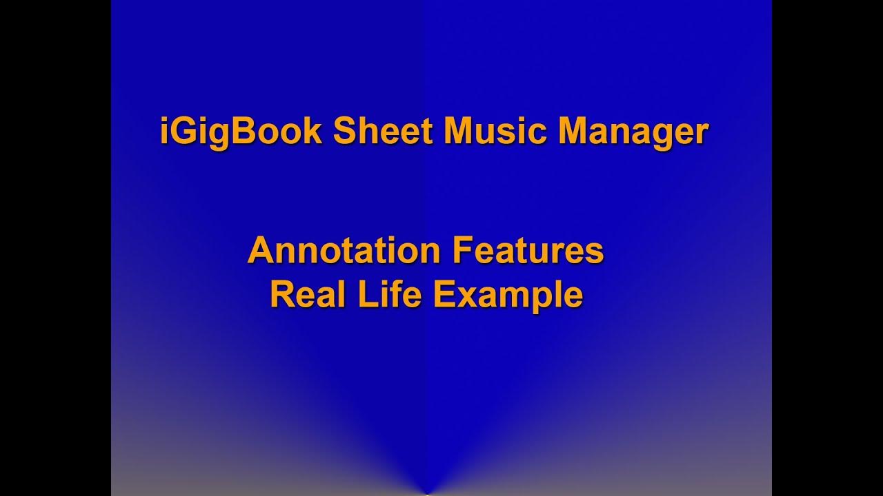 Annotation Features Real Life Example - YouTube