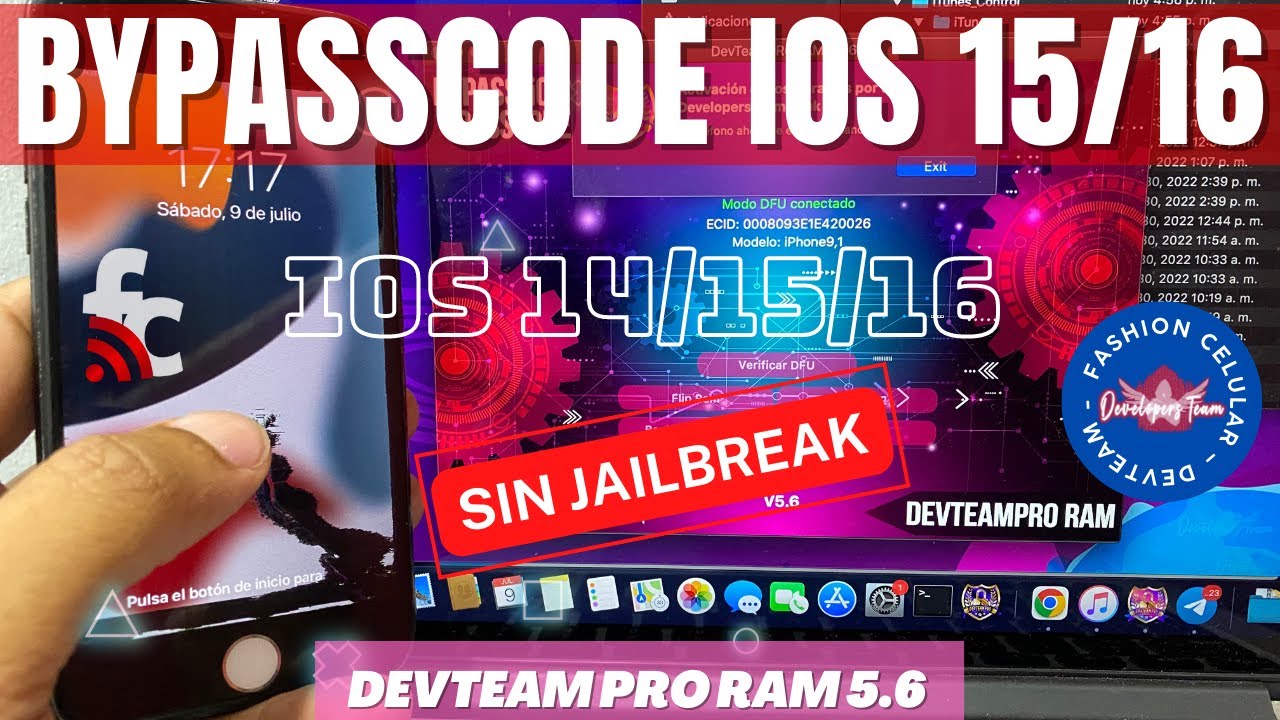 Bypasscode ios 14/15/16 Deveteam Pro RAM | COMO HACER BYPASS CON SEÑAL ...