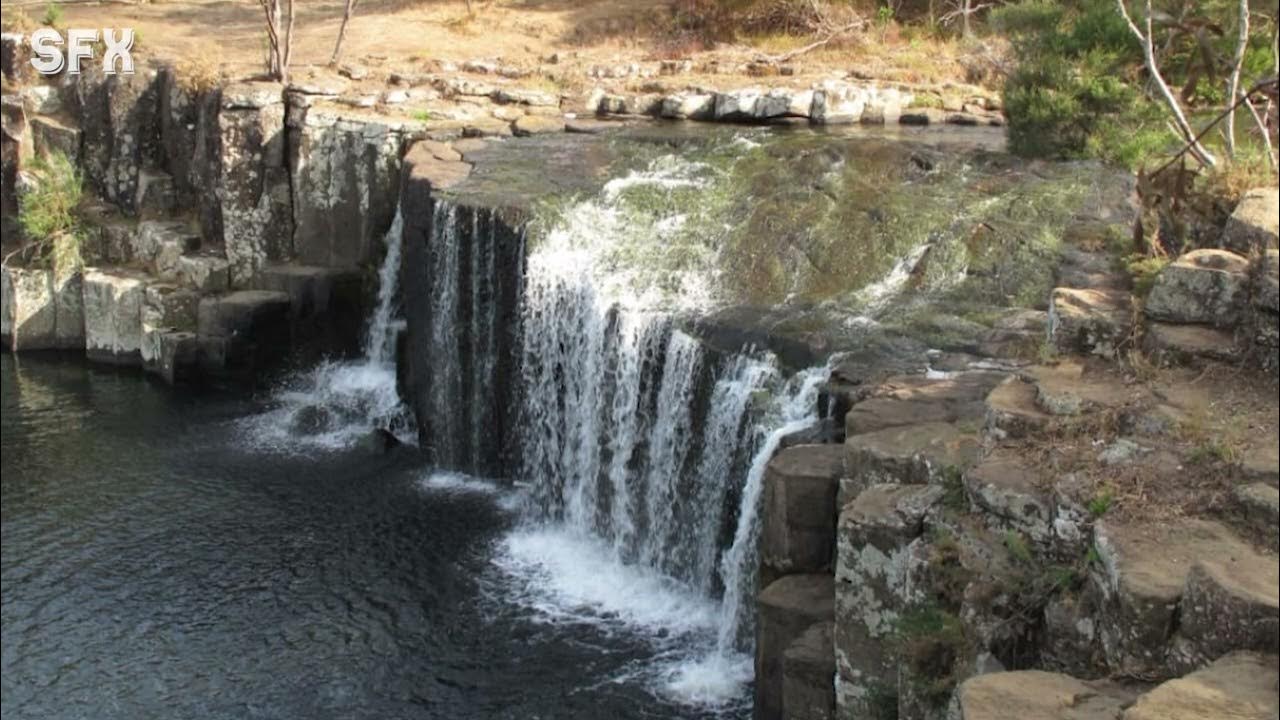 Fast stream water in waterfall sound effect - YouTube