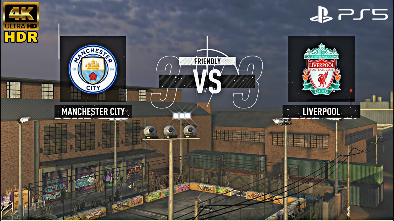 Manchester City vs Liverpool | 4K HDR 60 FPS | PS5 FIFA Volta gameplay ...
