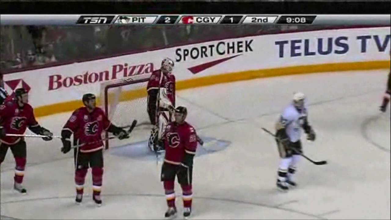Pittsburgh Penguins V.S Calgary Flames Highlights - YouTube