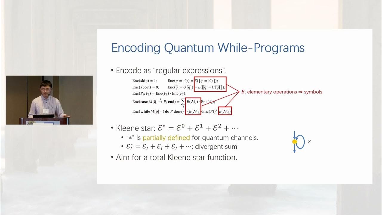 Algebraic Reasoning Of Quantum Programs Via Non Idempotent Kleene Algebra Youtube