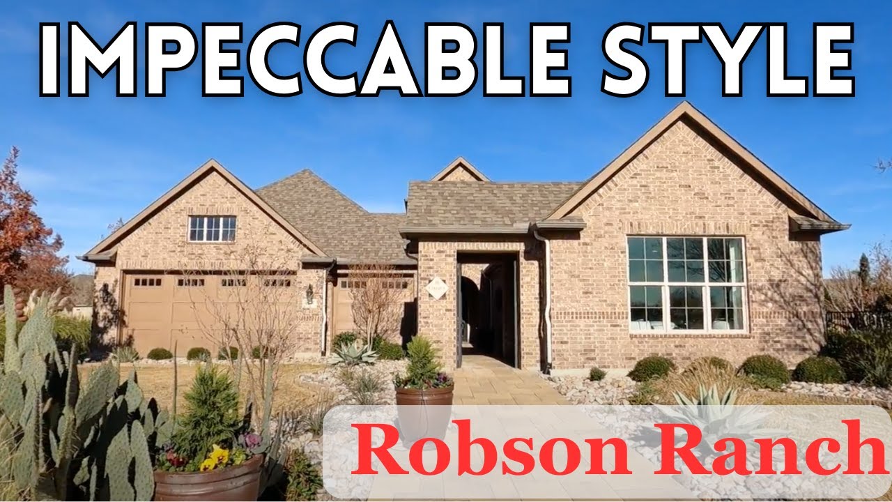 Robson Ranch Texas: Tour the Larkspur Plan Model Home in Denton Texas ...