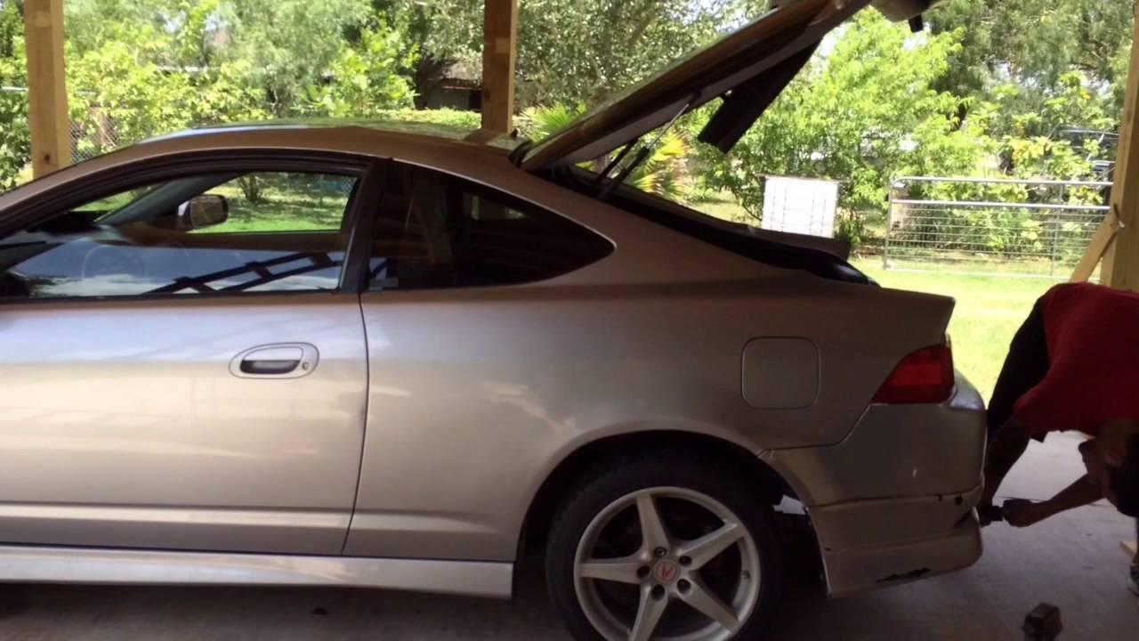 lowering springs on RSX type s - YouTube