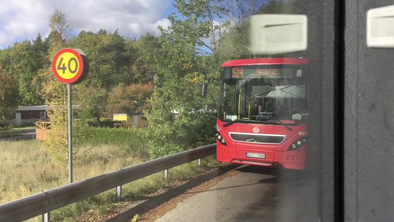 SL buss 524 Arninge till Upplands Väsby station (del 3 av 4) - YouTube
