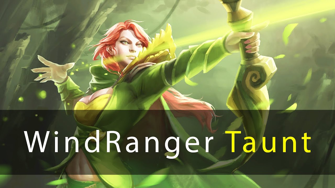 WindRanger Taunt (Prefer Arrows?) + Immortal Bow & Cape (Peregrine ...