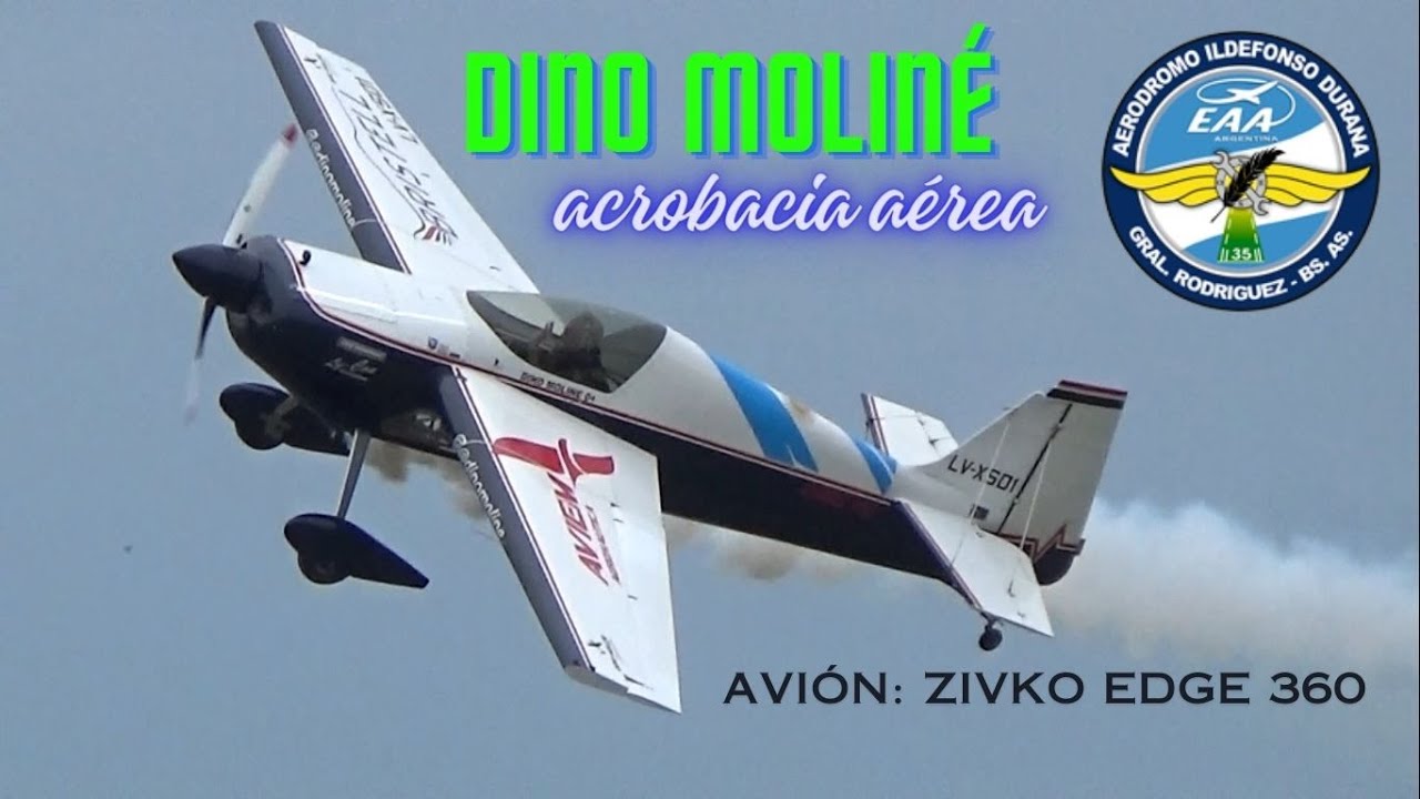 42° Convención Anual en Vuelo - Acrobacia aérea de Dino Moliné con su ...