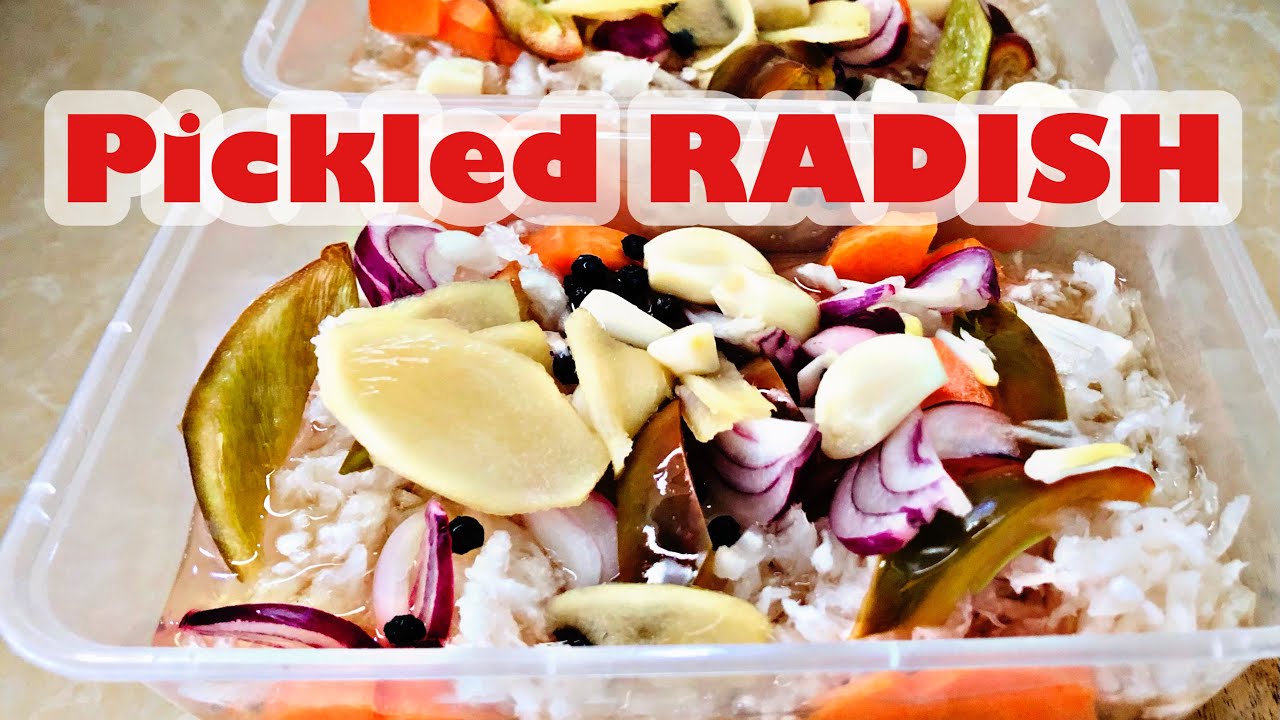 HOW TO MAKE PICKLED RADISH (atsarang labanos)PINOY STYLE - YouTube