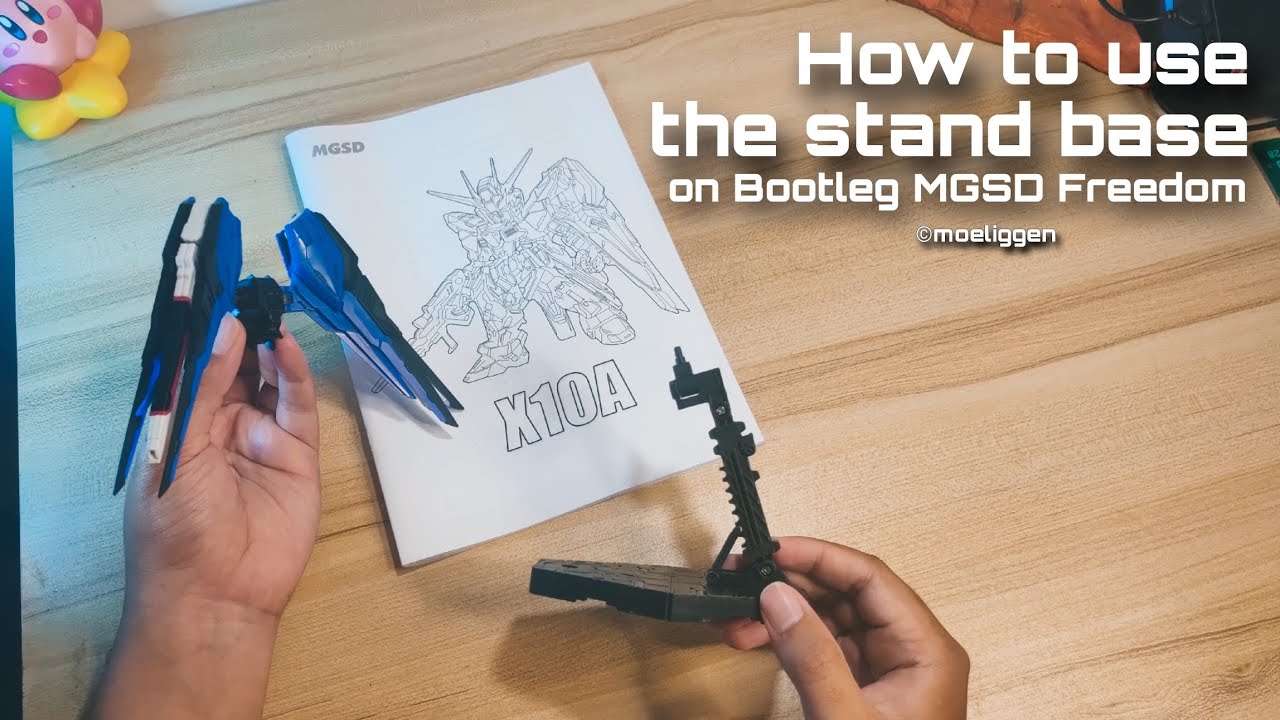 How to use the stand base on Bootleg MGSD Freedom | correction video ...