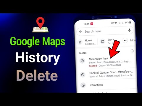 How To Delete Search History On Google Maps - YouTube
