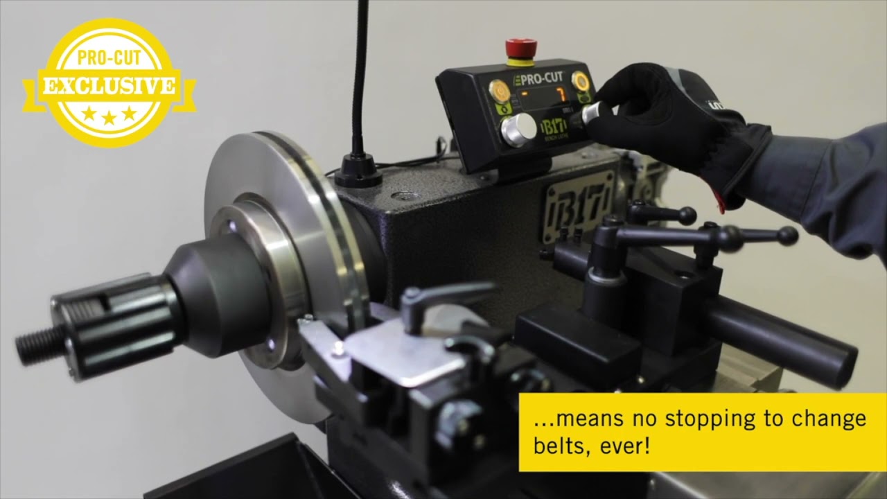 Pro-Cut B17 Super Bench Brake Lathe - YouTube