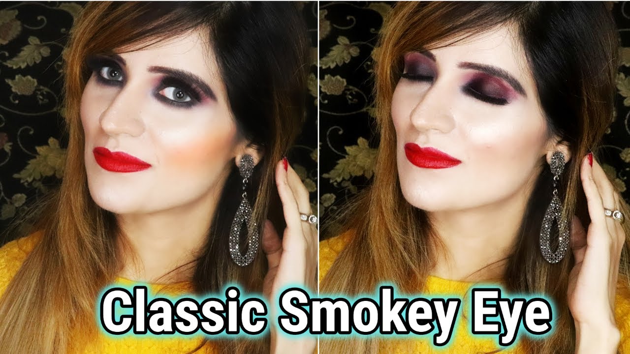 Smokey Eye Makeup || Classic Smokey Eye Makeup Tutorial - YouTube