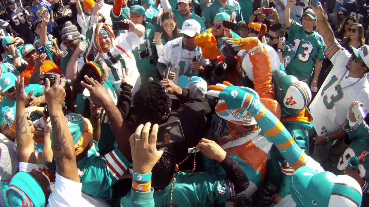 Dolphins at Chargers Tailgate Party 2015 - YouTube