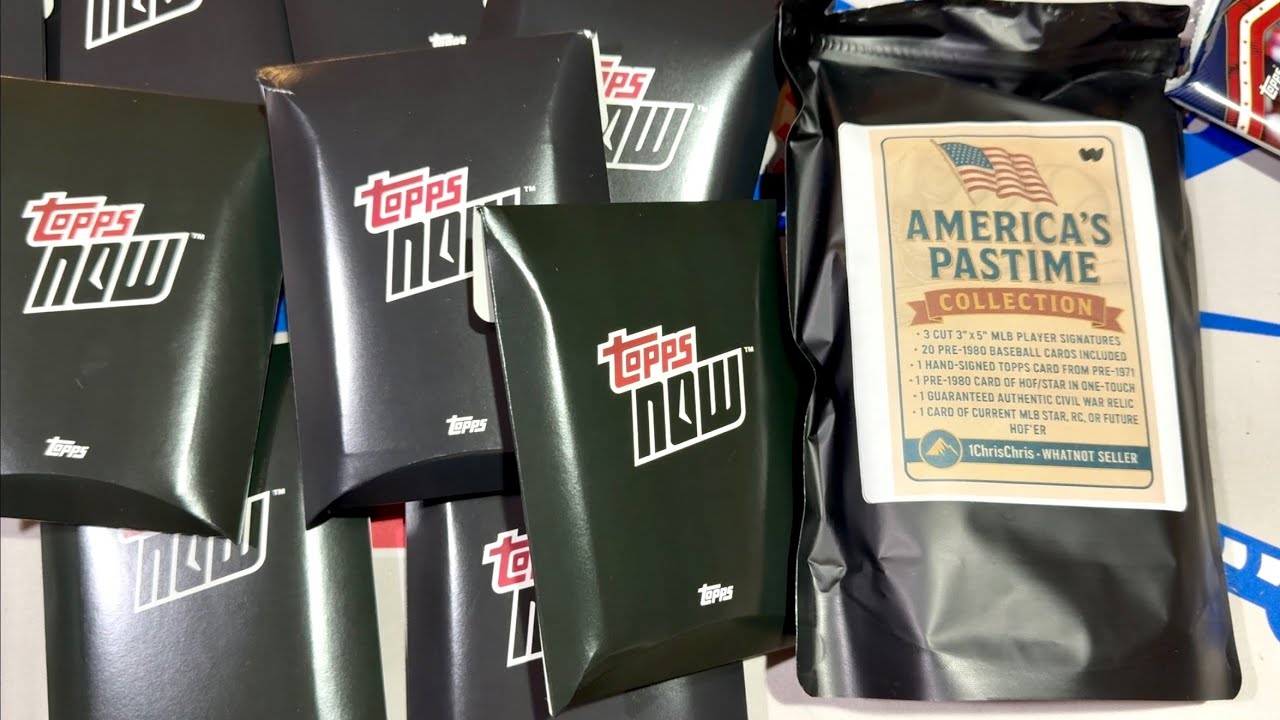 TOPPS NOW PACKS PLUS AMERICA’S PASTTIME COLLECTION PACK! - YouTube