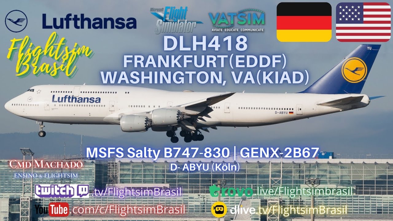 Salty Boeing B747-830 | GENX-2B67 | MSFS | DLH418 | Frankfurt (EDDF ...