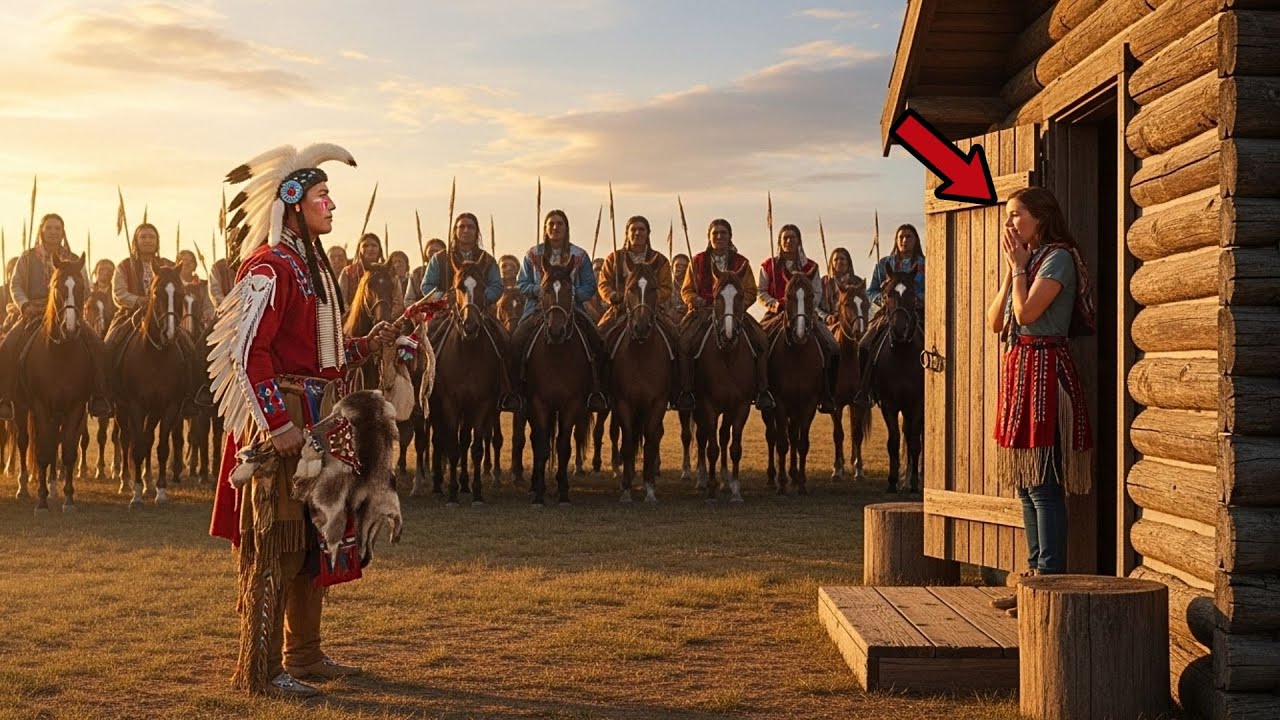 MUJER REFUGIÓ UN GUERRERO CHEYENNE HERIDO... 7 días después, él volvió con su tribu y una ...