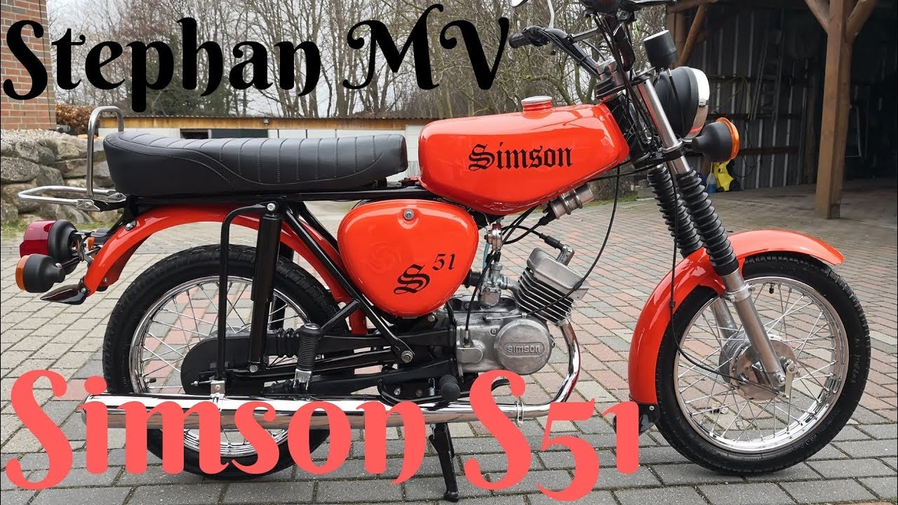 Simson S51 - RedOne - Tuning - Restauration - Neuaufbau - YouTube