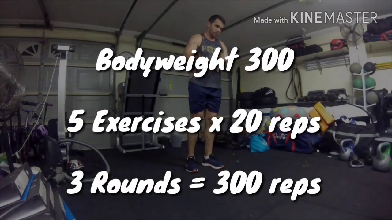 Body Weight 300 Rep Workout - YouTube