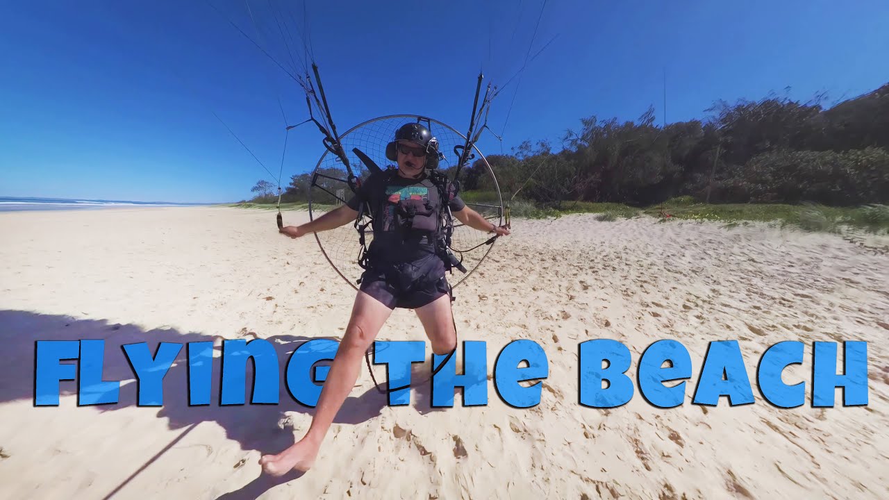 Paramotor Beach Flying - YouTube