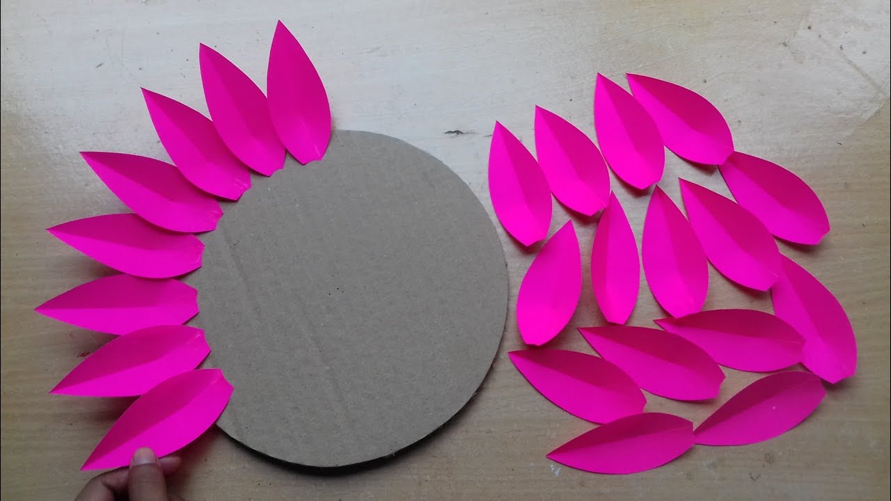 2 Beautiful Wall Hanging Ideas | Easy Home Decor Ideas | Paper Flower ...