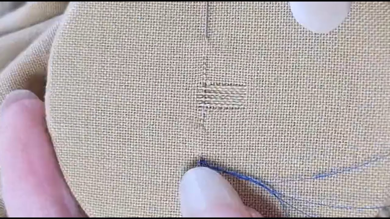 Detailed instructions for darning a linen shirt from a professional ...