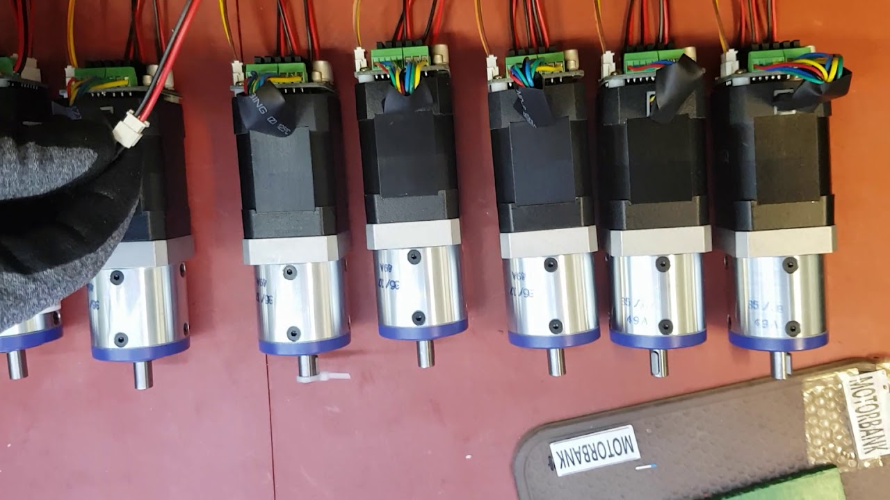 Built-in Controller 42mm Planetary BLDC Gear Motor - YouTube