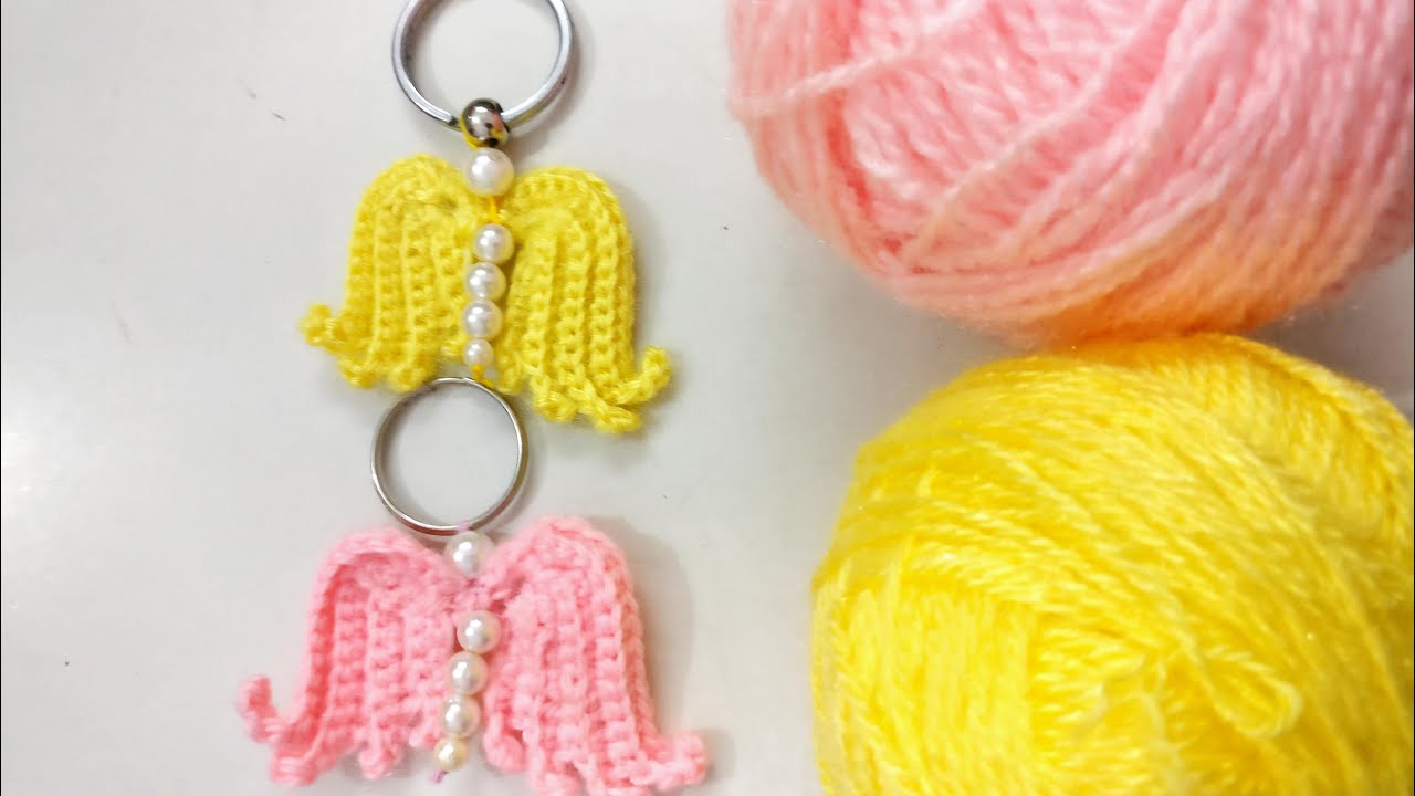 Crochet Angel Keychain, Tutorial On How To Crochet An Angel Very Easy ...