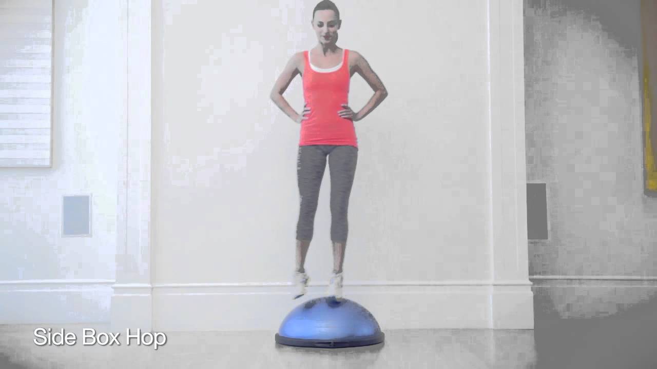 Side Box Hop with BOSU - YouTube