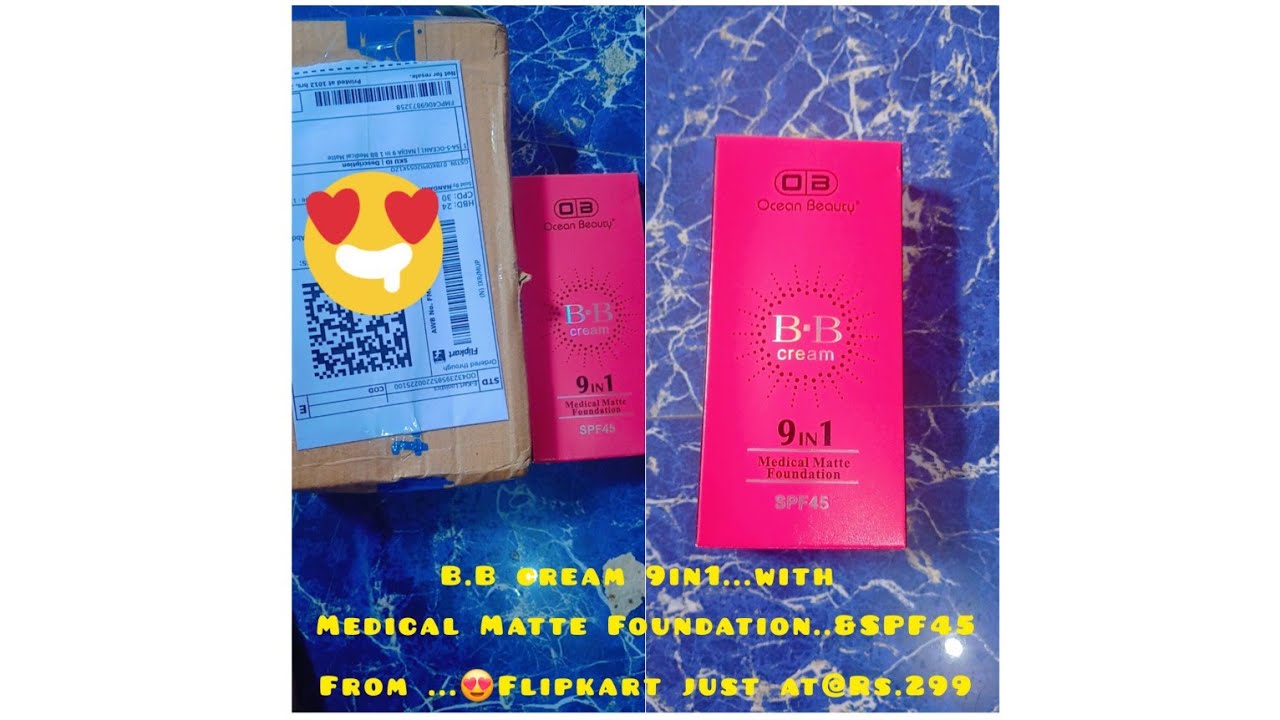B.B..Cream 9in1 ....with matt Foundation &SPF 45..UV Protection. ..frome #Flipkart Just at @Rs ...
