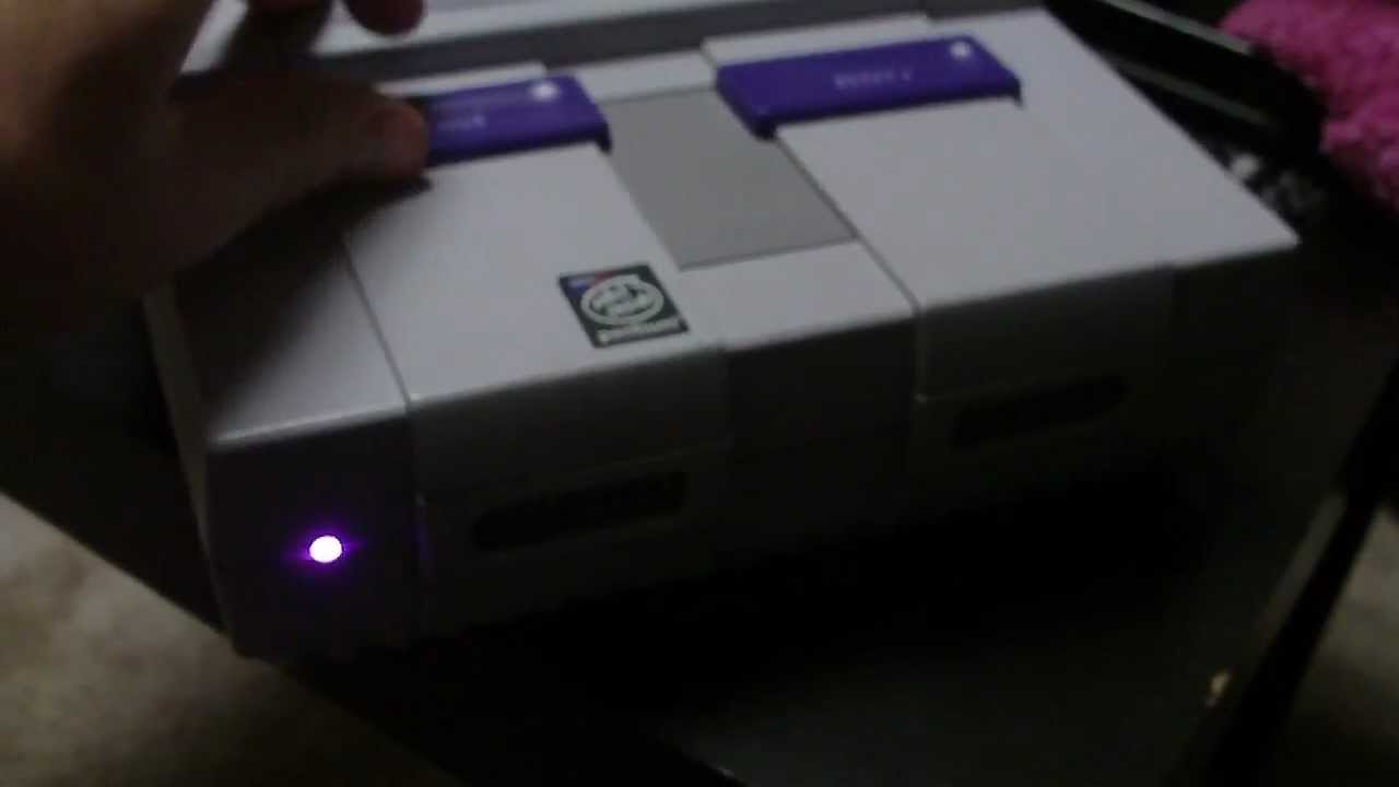 Purple LED Super Nintendo Mod - YouTube