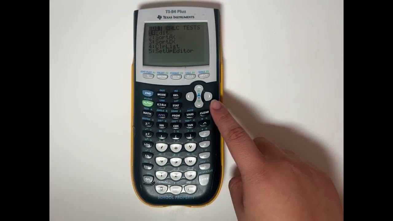 How To Find The Regression Line of any given data Using The TI 83 84+ - YouTube