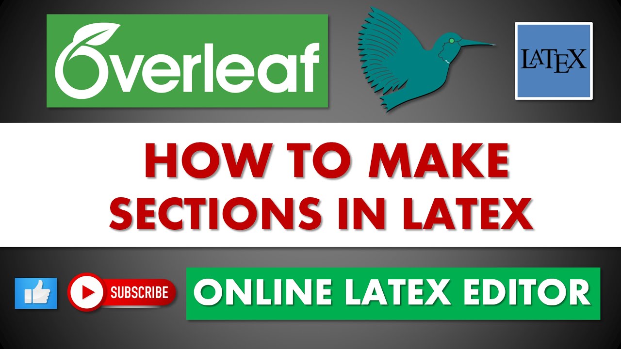 How To Make Sections In Overleaf Latex Document ? || Overleaf