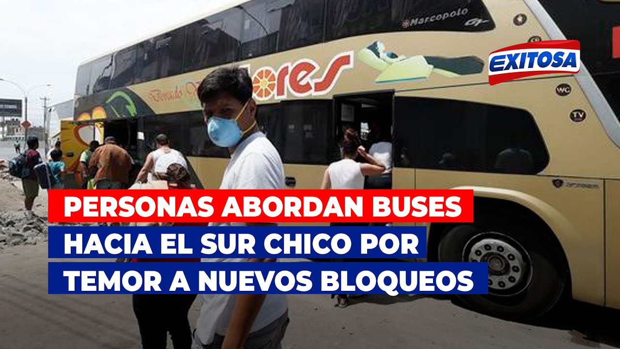 🔴🔵Personas abordan buses hacia el sur chico por temor a nuevos bloqueos ...