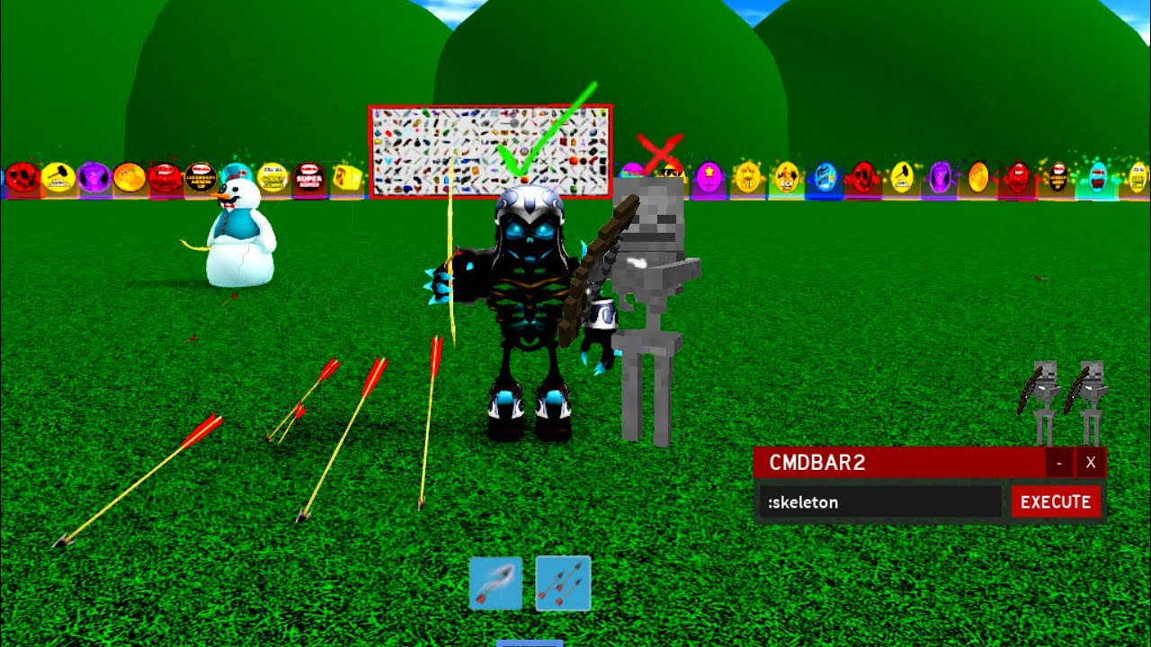 Roblox - Free Admin " :skeleton all " - YouTube