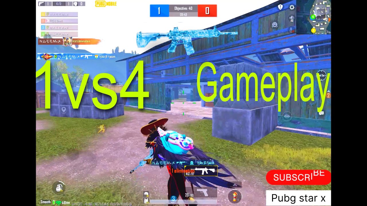 1vs4 pubg mobile tdm best gameplay - YouTube