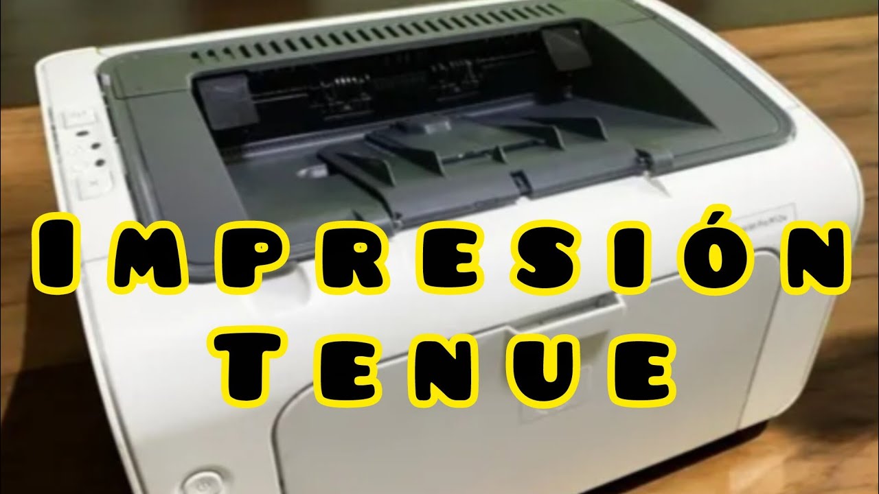 hp LaserJet pro m12 imprime pálido - YouTube
