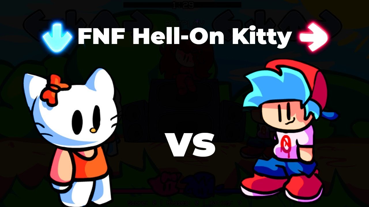 FNF l Hell-ON Kitty in Friday Night Funkin be like - YouTube