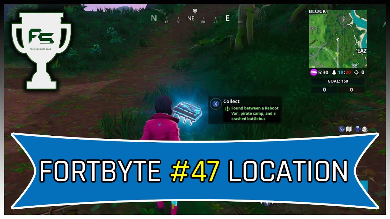 Fortnite: Fortbyte Challenge #47: Found Between Reboot Van, Pirate Camp ...