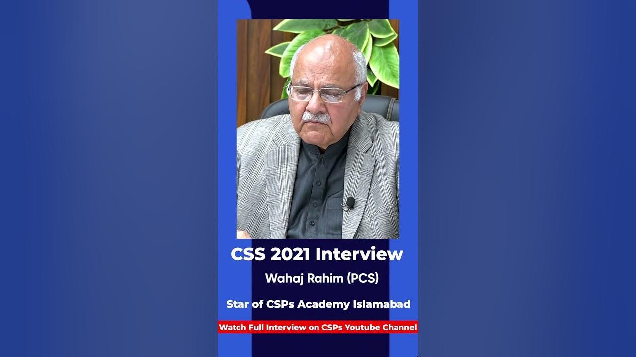 Mock Interview Css Exam Preparation From Csps Academy Islamabad Csspreparation Youtube