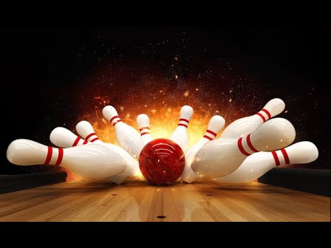 Bowling alley screens when you hit a strike - YouTube