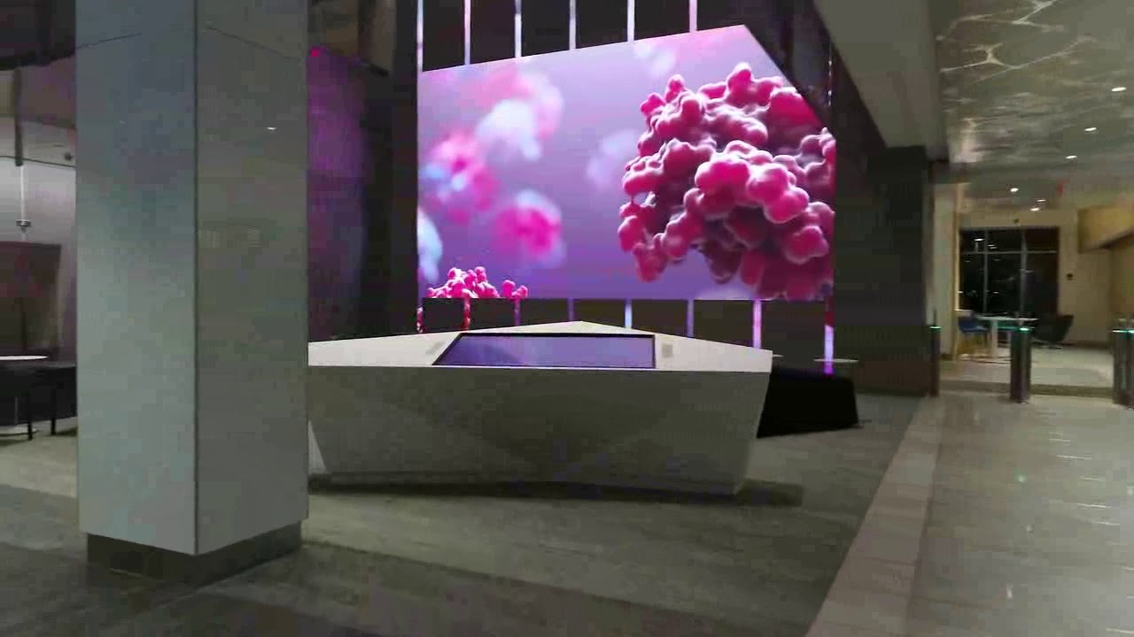 Large Architecturally Integrated LED Videowall - YouTube