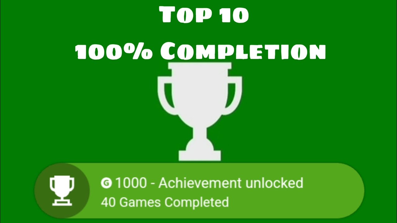Top 10 Achievement Completions - YouTube