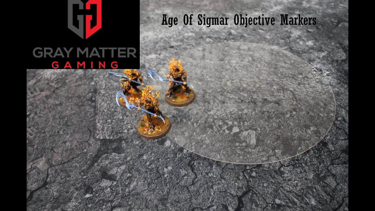 Gray Matter Gaming - Age of Sigmar AoS Acrylic Objective Markers - YouTube