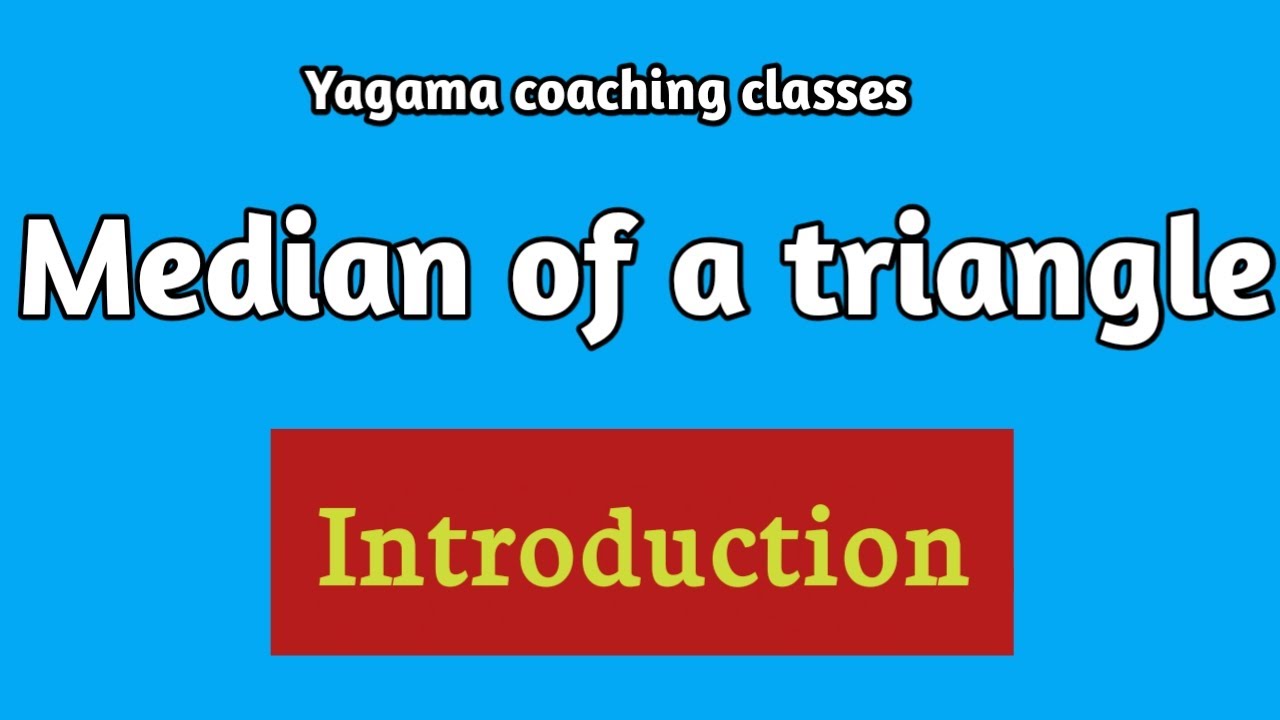 Median Of A Triangle Introduction Median Geometry YouTube median-of-a-triangle-introduction-median-geometry-youtube