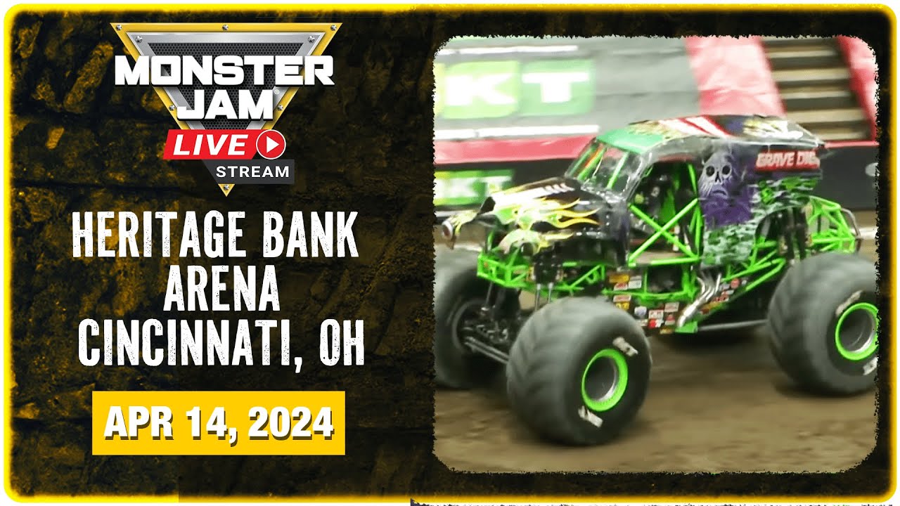 Monster Jam Cincinnati, OH (Full Event) | April 14, 2024 | Arena Series ...